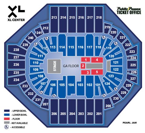 Hartford Seating chart — Pearl Jam Community